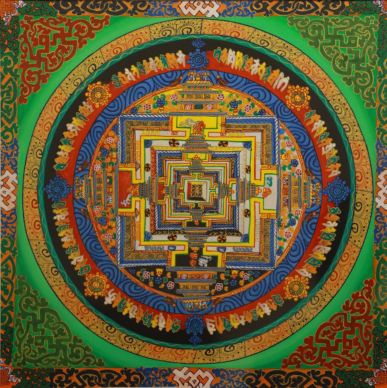 Tibetan Buddhist Mandala: A Visual Poem of Cosmic Order, the Enlighten ...